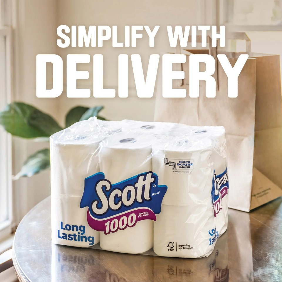 2 PACKS Scott 1000 Toilet Paper, 20 Rolls, 1,000 Sheets Per Roll | eBay