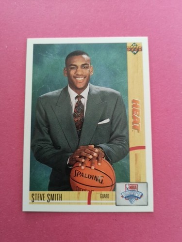 Steve Smith Miami Heat Rookie Card Carte Basket NBA Upper Deck 1991-92 ...