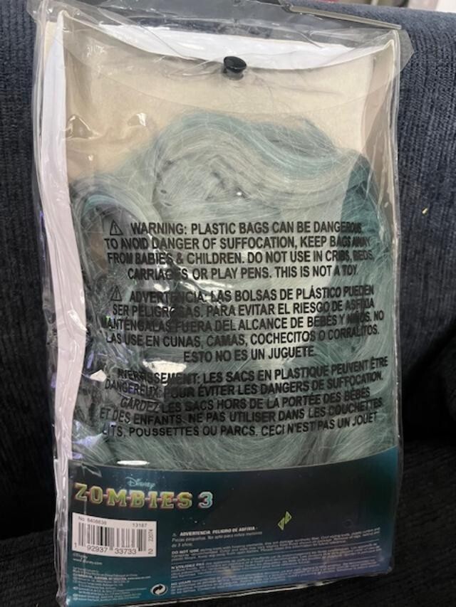 Disney Zombies 3 Addison Wig Girls Costume Dress-up | eBay