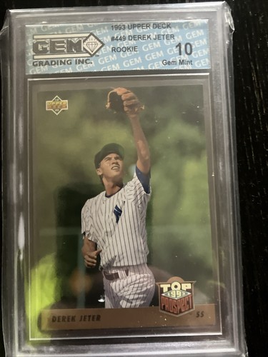 1993 Upper Deck Derek Jeter #449 "Top Prospect Rookie" Baseball Card | eBay