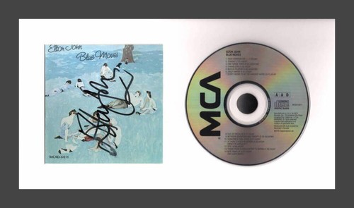 Elton John Signed Autograph Blue Moves CD Display - Ready to Hang! JSA ...
