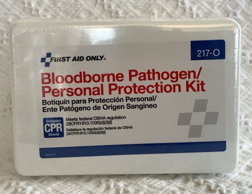 First Aid Bloodborne Pathogen Personal Protection Kit 25 Piece 217-O ...