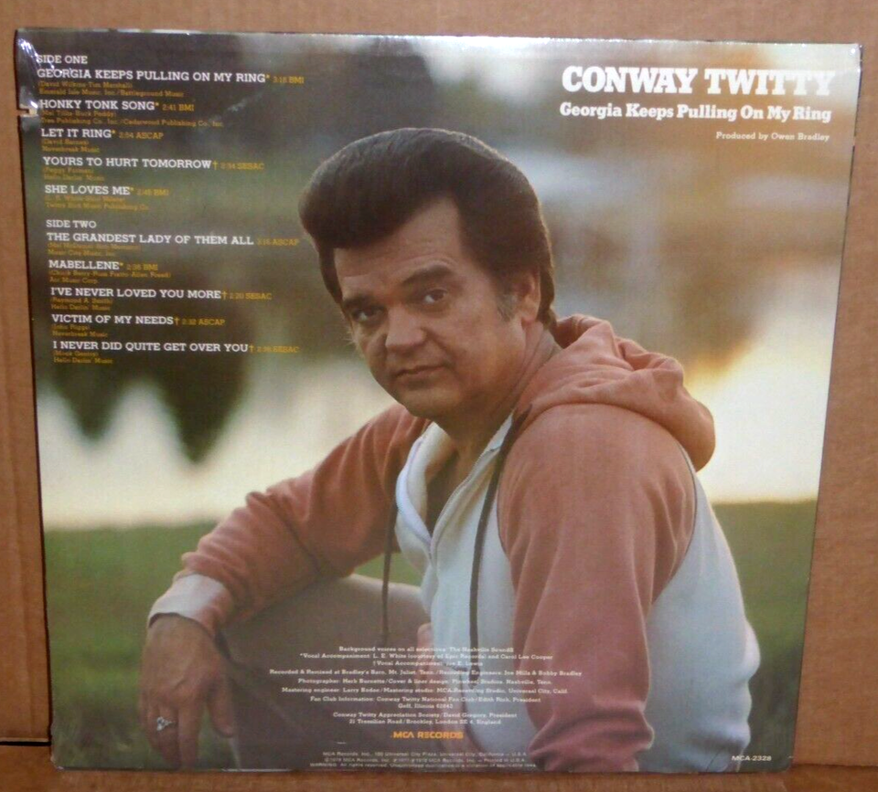 Conway Twitty Georgia Keeps Pulling On My Ring LP vinyl record NEW ...