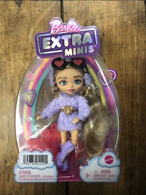 Barbie Extra Minis Fluffy Purple Dress 6-Inch Doll NEW | eBay