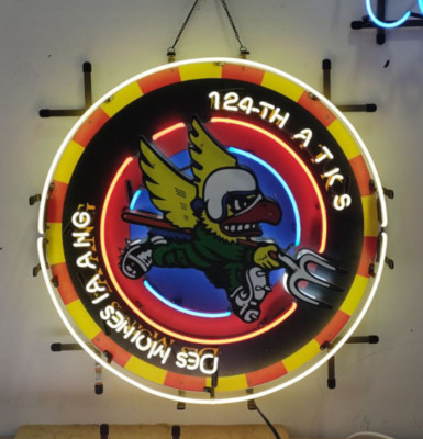 Custom Des Moines IA ANG Neon Light Sign 24x24 Beer Bar Pub Cave Wall ...