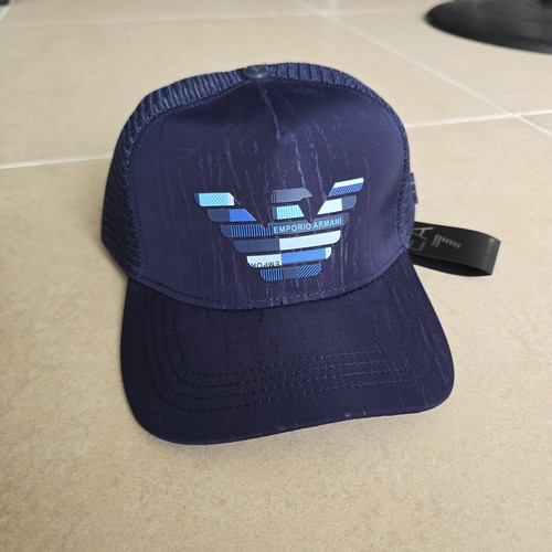 Emporio Armani EA7 Classic Men's Baseball Cap Blue | eBay