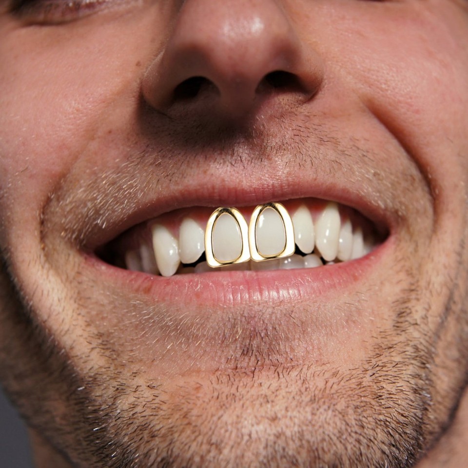2 Pcs Tooth Accessory Rapper Costume Accessories Jewellery Grill Caps ...