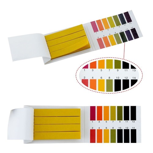 Complete pH Indicator Test Strips with Range 1 14 and Color Chart 80 ...