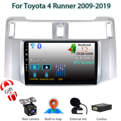 For Toyota 4Runner 2009-19 Android12 Car Stereo Auto Radio Head Unit ...
