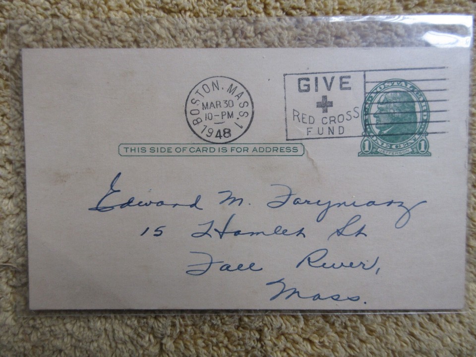 1948 RAILWAY MAIL ASSOCIATION OFFICE OF FINANCIAL SECRETARY POSTCARD | eBay