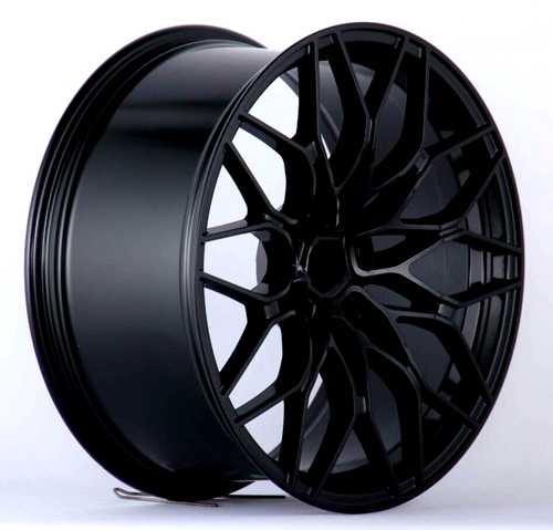 18x8.0 Gloss Black Wheels 5x112 +25mm 18" Rims for BMW X1 xDrive28i Set ...