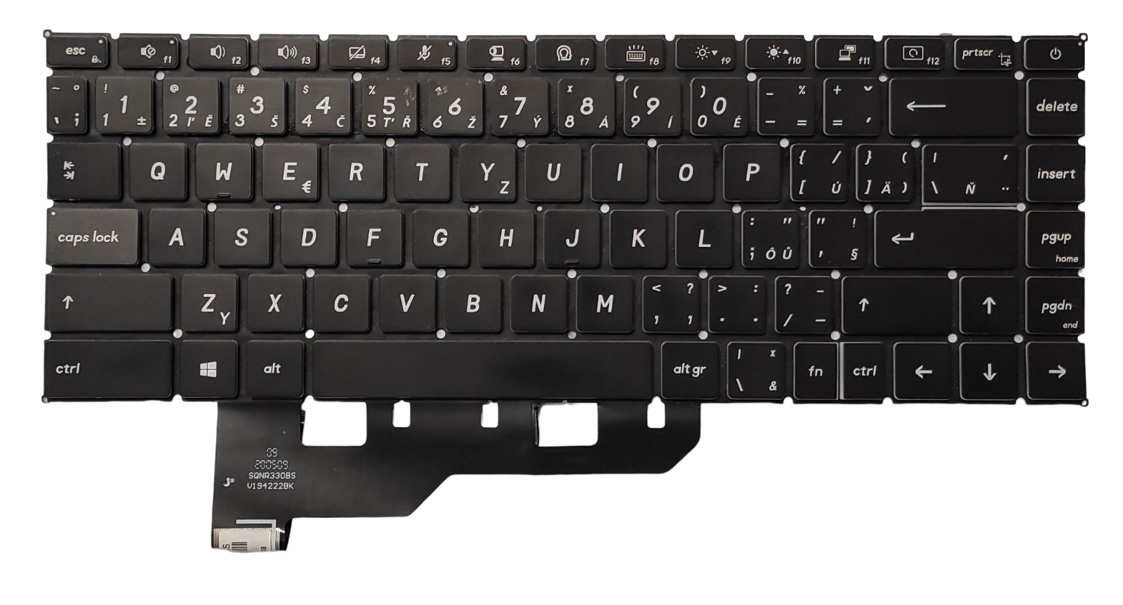 CZECH QWERTY Keyboard MSI WS66 CREATOR 15 10TK 10Tk-081 Backlit | eBay
