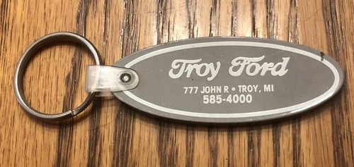 vintage Ford Dealership Advertising Keychain Troy Michigan | eBay
