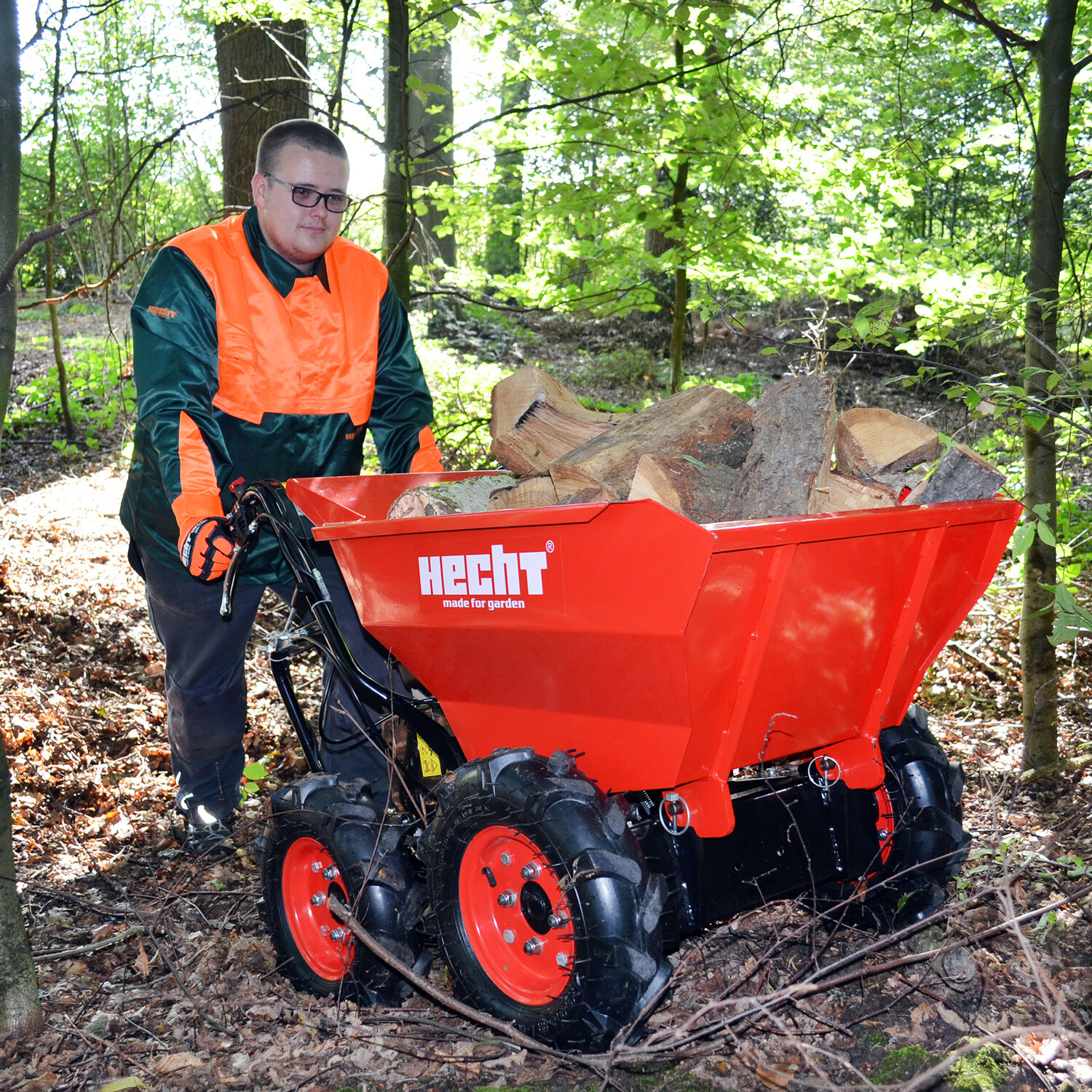 Mini Dumper 300kg Motor Schub Karre Mulden Kipper Rad Raupen Ketten ...