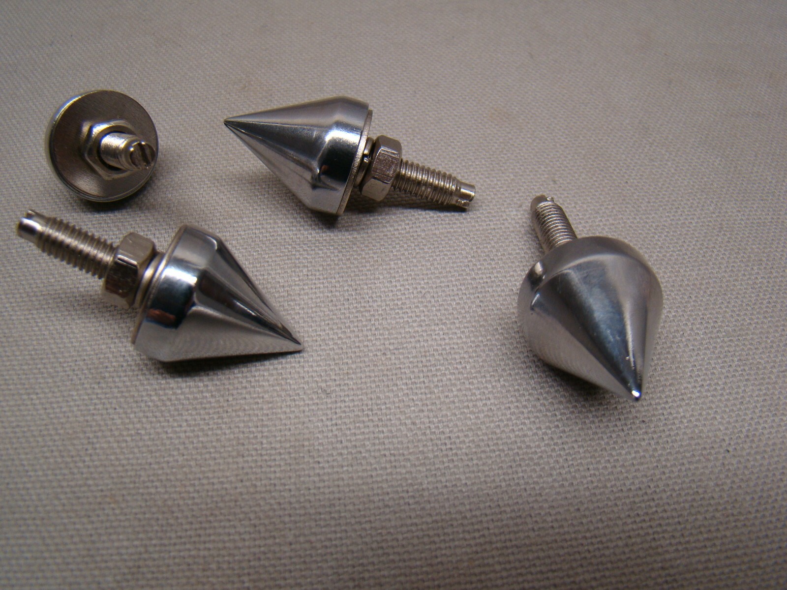 new chrome spike bullet license plate fastener license plate bolts ...