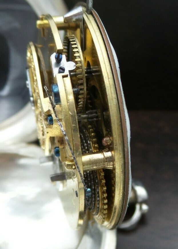 Antique 1750-80 French JULIEN LEROY Verge Fusee Sterling Silver Pocket ...