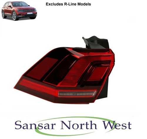 For VW Volkswagen Tiguan Passenger Side LED Outer Rear Lamp Tail Light ...