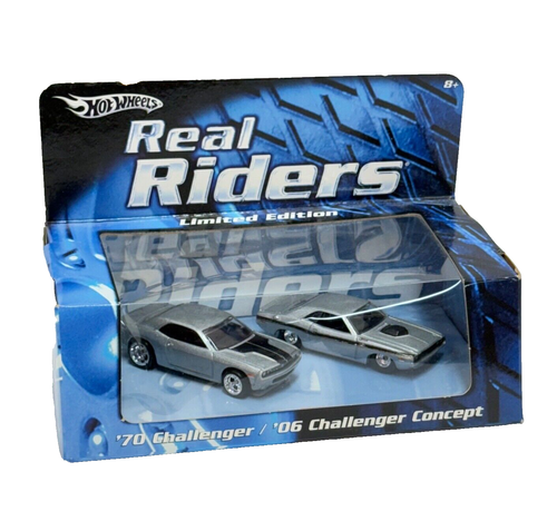 Hot Wheels Real Riders '70 Challenger & 06 Challenger Concept Ltd ...