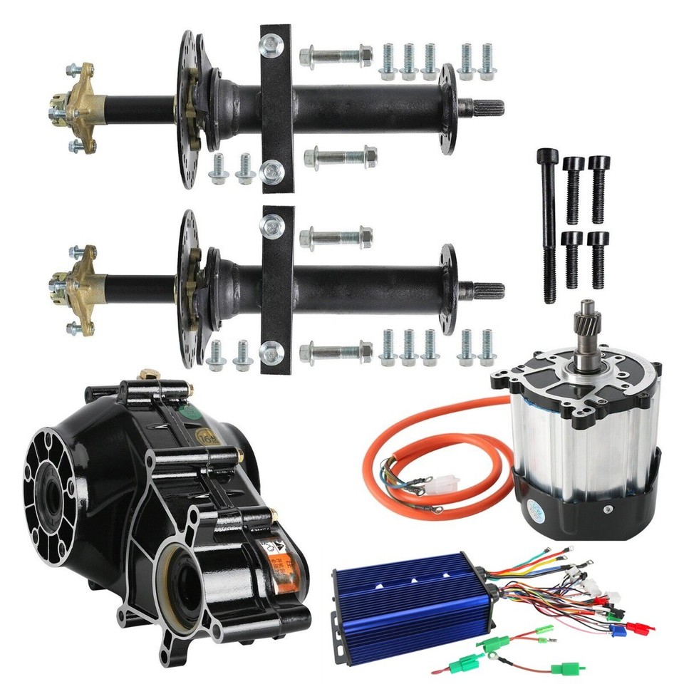 30/34/40" Differential Rear Axle Kit 72v 1500W Motor Controller Brake ...