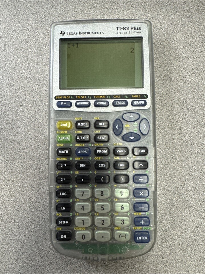 Texas Instruments TI83 Plus Silver Edition Graphing Calculator | eBay