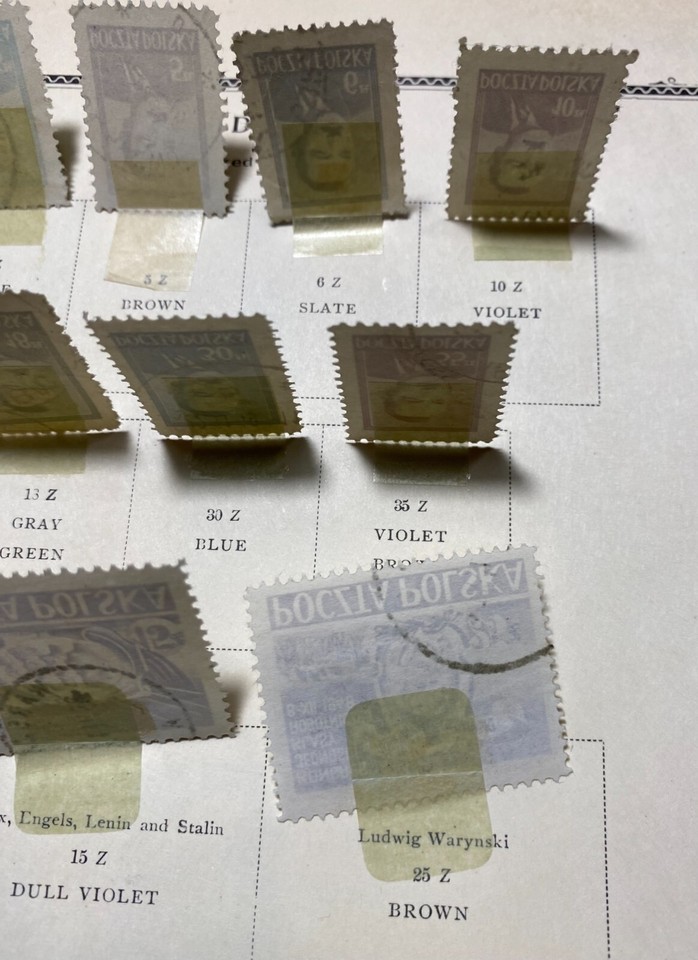 Rare 1948-1949 Poland Stamp Poczta Polska Set Mint hinged & used. | eBay