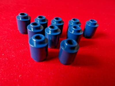 LEGO PART 3062B DARK BLUE 1 x 1 ROUND BRICKS OPEN STUD x 10 | eBay UK