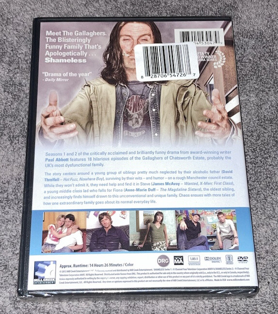 Shameless DVD Seasons 1 & 2 - James McAvoy Anne-Marie Duff David ...