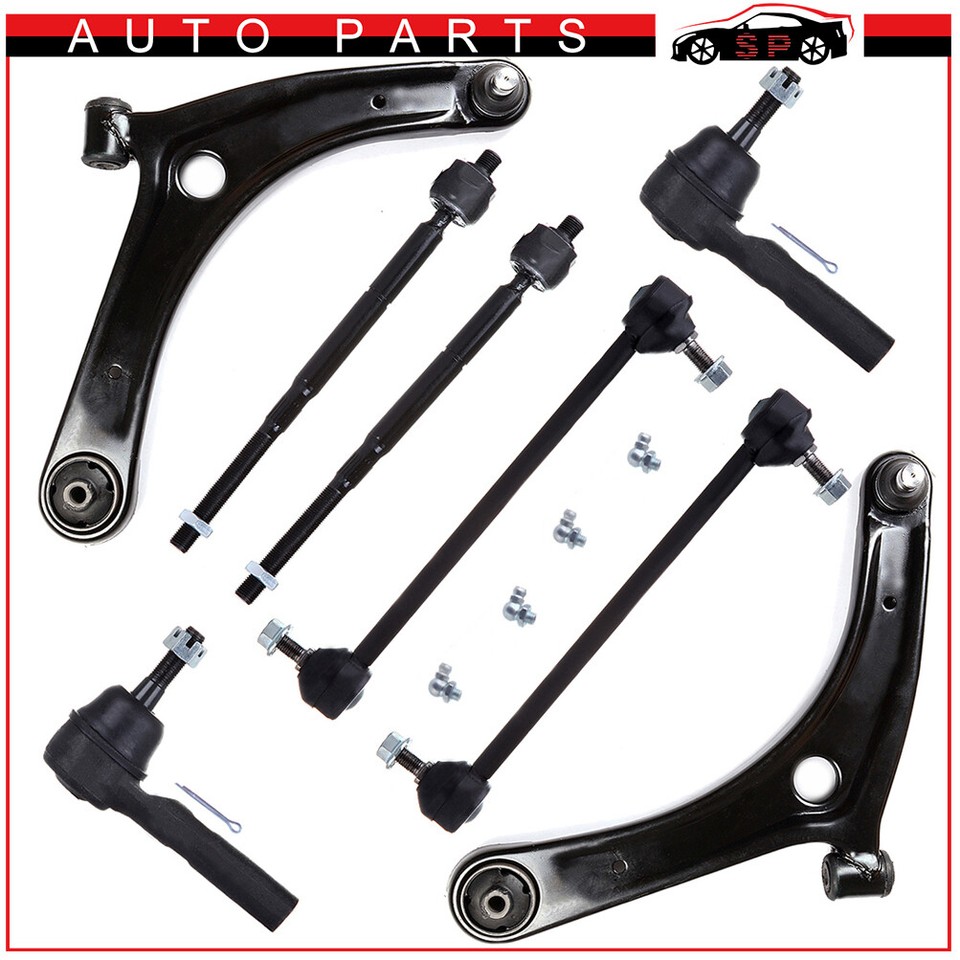 Front Struts Control Arms Sway Bars Tie Rod End Link For 2009-2012 ...