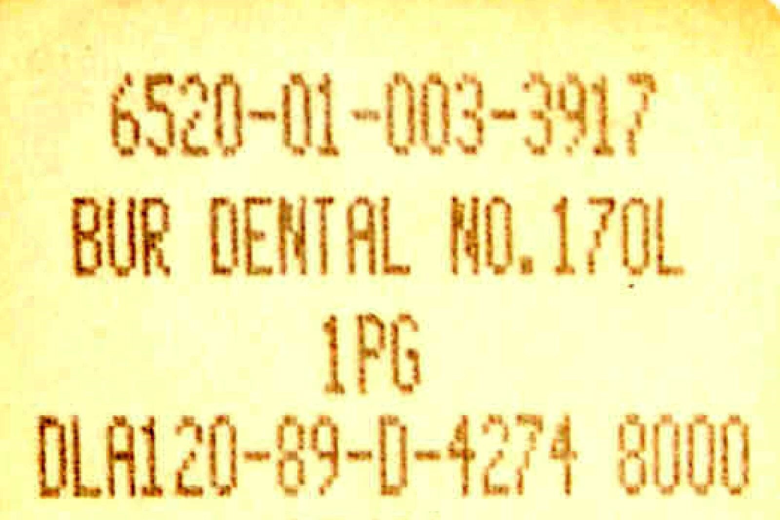 Midwest Sybron Dental Carbide Bur No. 170L Pack of 5 Burs | eBay