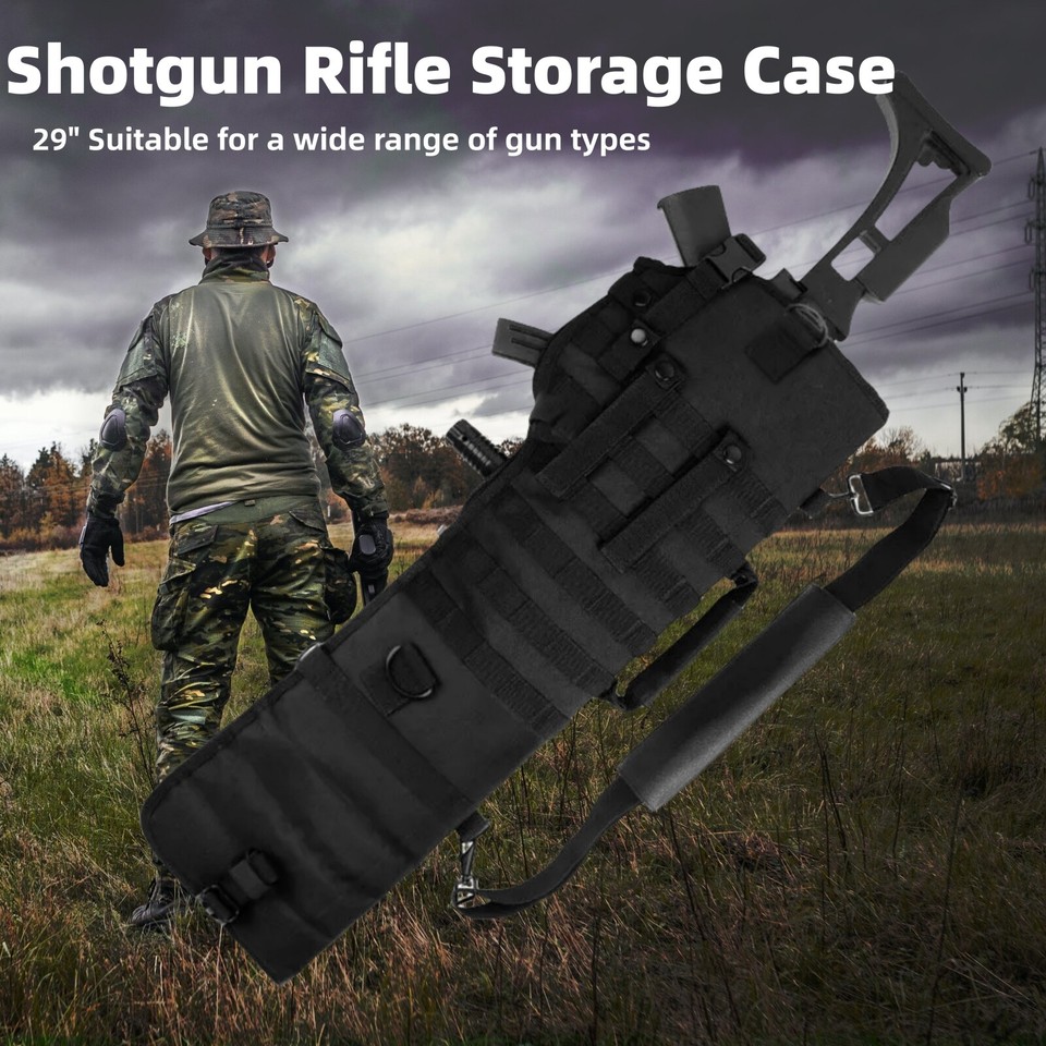 Tactical Rifle Scabbard Gun Bag Sling Bag Molle Shotgun Holster Case ...