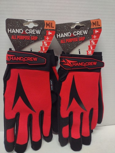 Hand crew All Purpose grip Work Gloves M/L -NEW Lot of 2 | eBay