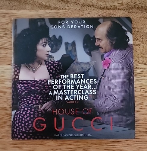 HOUSE OF GUCCI DVD FYC LADY GAGA Jared Leto Adam Driver Al Pacino FREE ...
