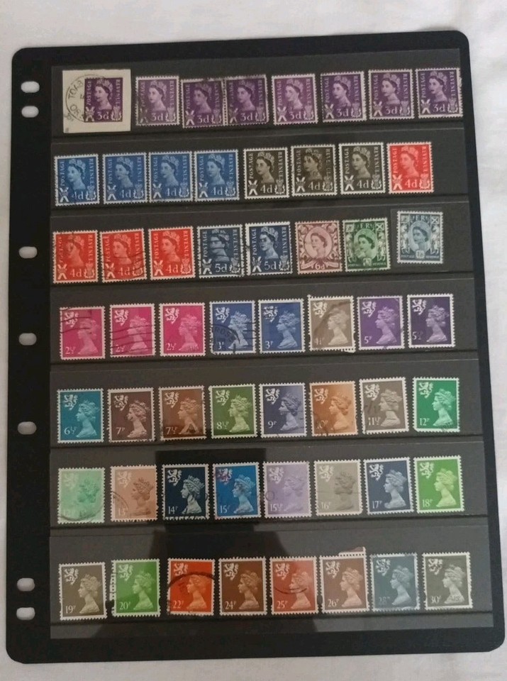 Great Britian Regional Stamps - Scottish/Welsh/I.O.M. - Used - No ...