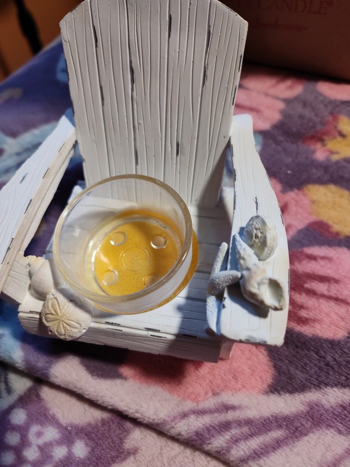 YANKEE CANDLE BEACH CHAIR TEALIGHT CANDLE HOLDER NEW | eBay
