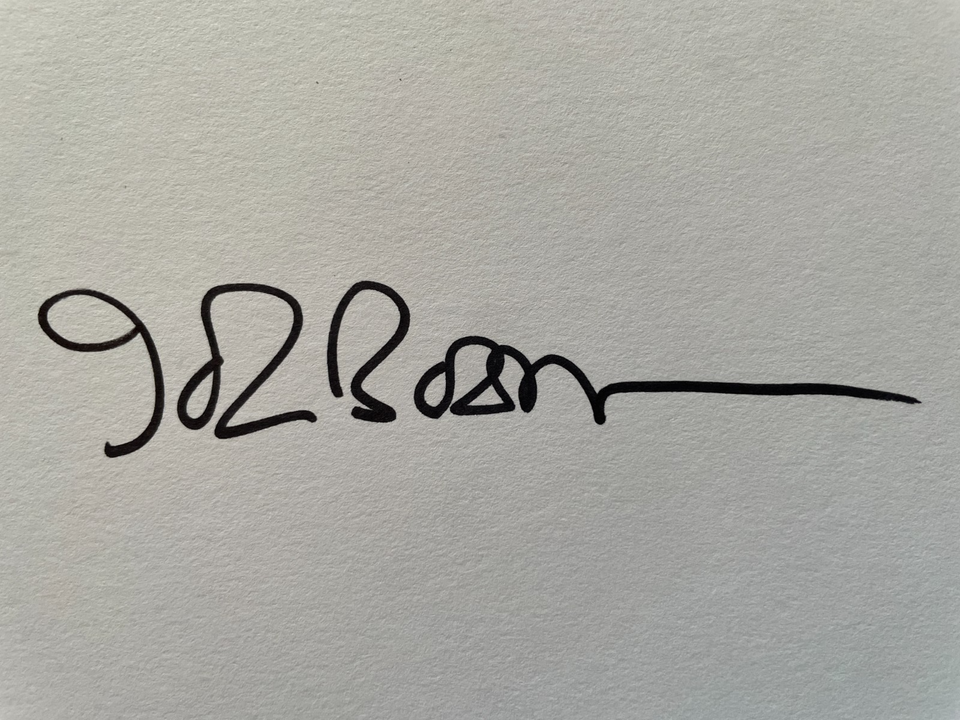 John Boorman - Film Director - Deliverance - Original Hand Signed ...