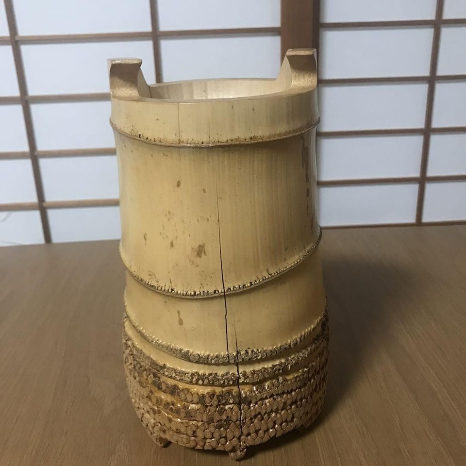 Bamboo flower vase, turtle | eBay