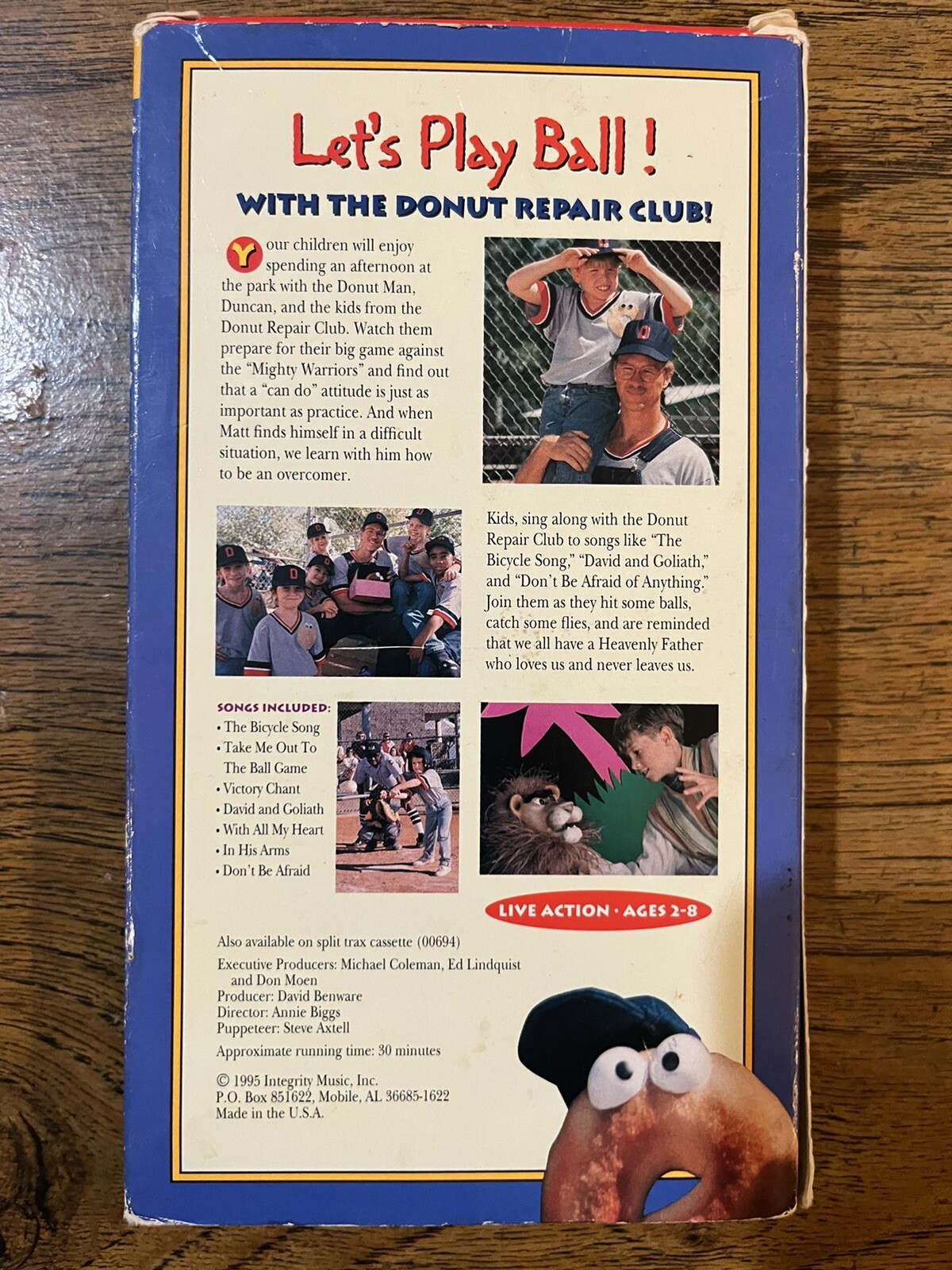 The Donut All Stars VHS The Donut Man Rob Evans Christian Just For Kids ...