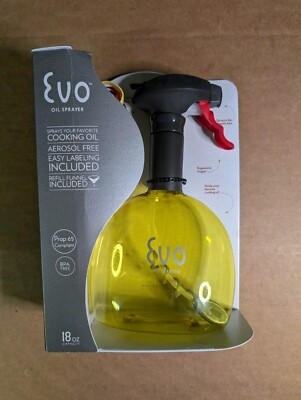 Evo Oil Sprayer Evo Sprayer Bottle Non-Aerosol for Olive Cooking Oils ...