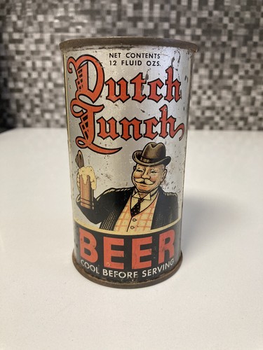 Dutch Lunch Flat Top 12oz Beer Can (empty) | eBay
