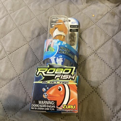 2012 Zuru ROBO FISH My Pet Orange / White Stripe Robot RARE Color ...
