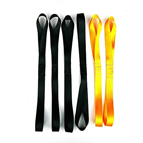 Heavy Duty Soft Loops 1" X 18" Tie Down Anchor Straps For Use W/ratchet ...