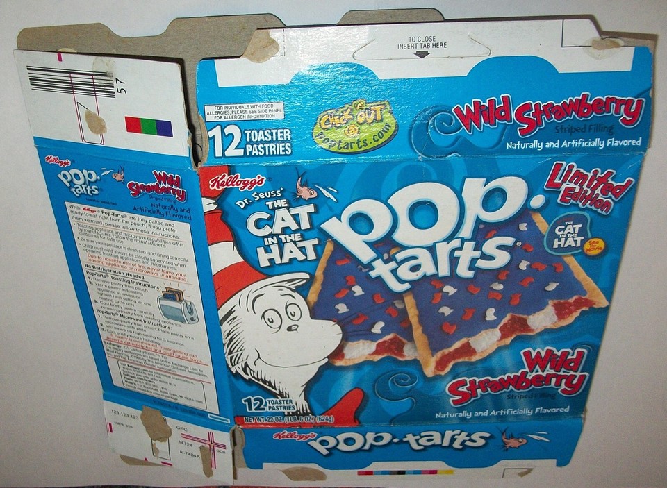 2003 VINTAGE KELLOGG'S POP TARTS LIMITED EDITION THE CAT IN THE HAT ...
