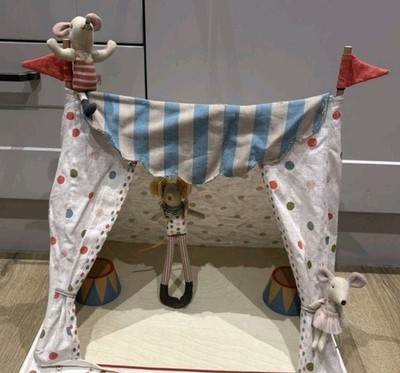 Beautiful retired maileg circus With Stilt Clown, Strongman & Gymnast ...