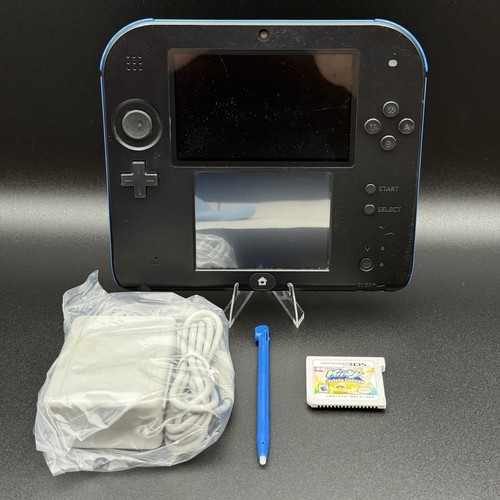 Nintendo 2DS Black/Blue Handheld Console System Tested W/ Charger ...