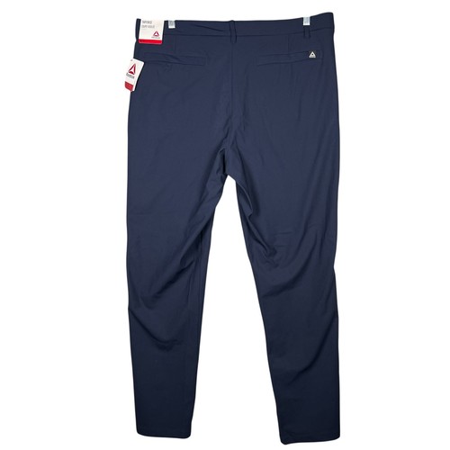 REEBOK Tapered Navy Blue Performance Pant Men 38/32 (READ) Pockets ...