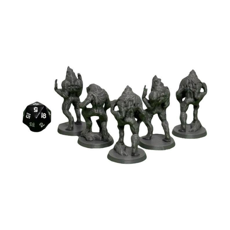 Werewolf Pack (Set of 5), PLA Dungeons and Dragons DnD Miniatures D&D ...