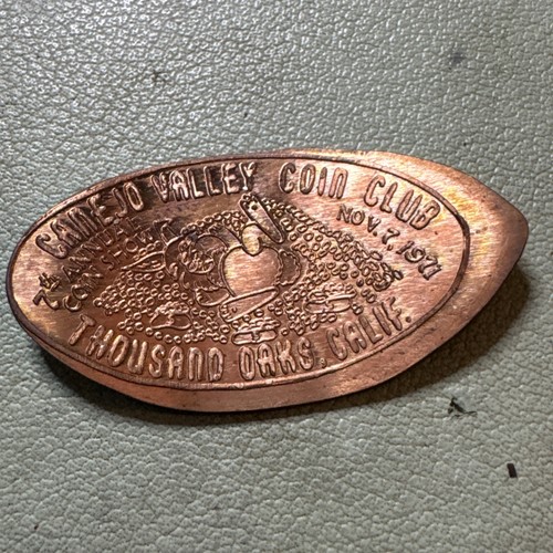 Canejo Valley Coin Club Thousand Oaks, CA Elongated penny Lincoln cent ...