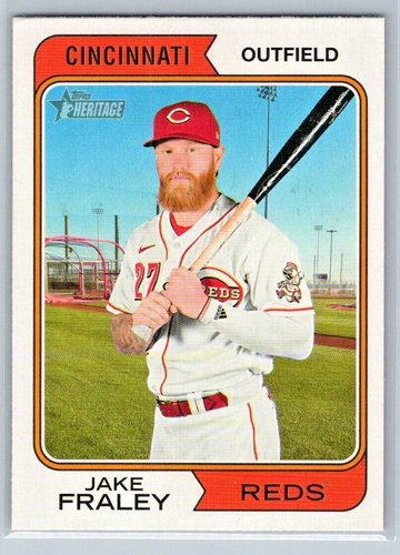 2023 Topps Heritage Baseball - Jake Fraley - Cincinnati Reds - Base ...