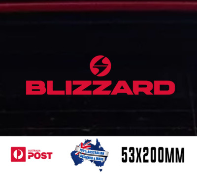 2x Blizzard Skis Windshield Windscreen Laptop Sticker Decal 200mm RED ...