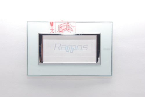 HA4804VKA Bticino / Legrand Axolute Plaque Rectangulaire 4 Places Verre ...